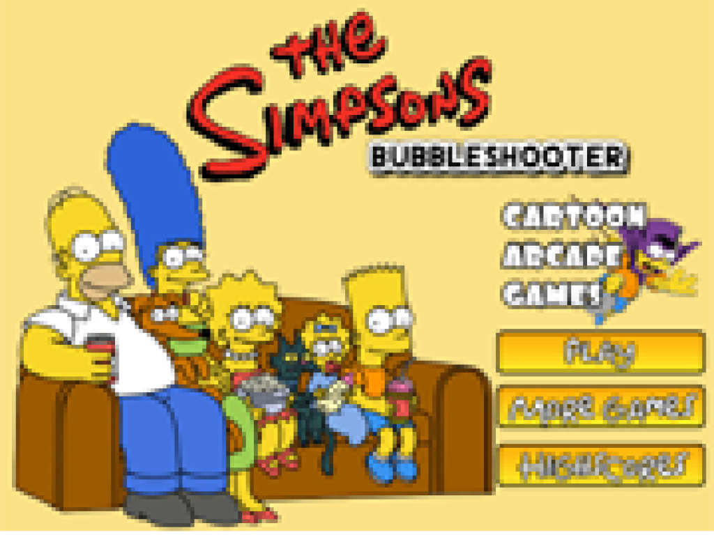 The Simpsons Bubble Shooter - Coffee Break