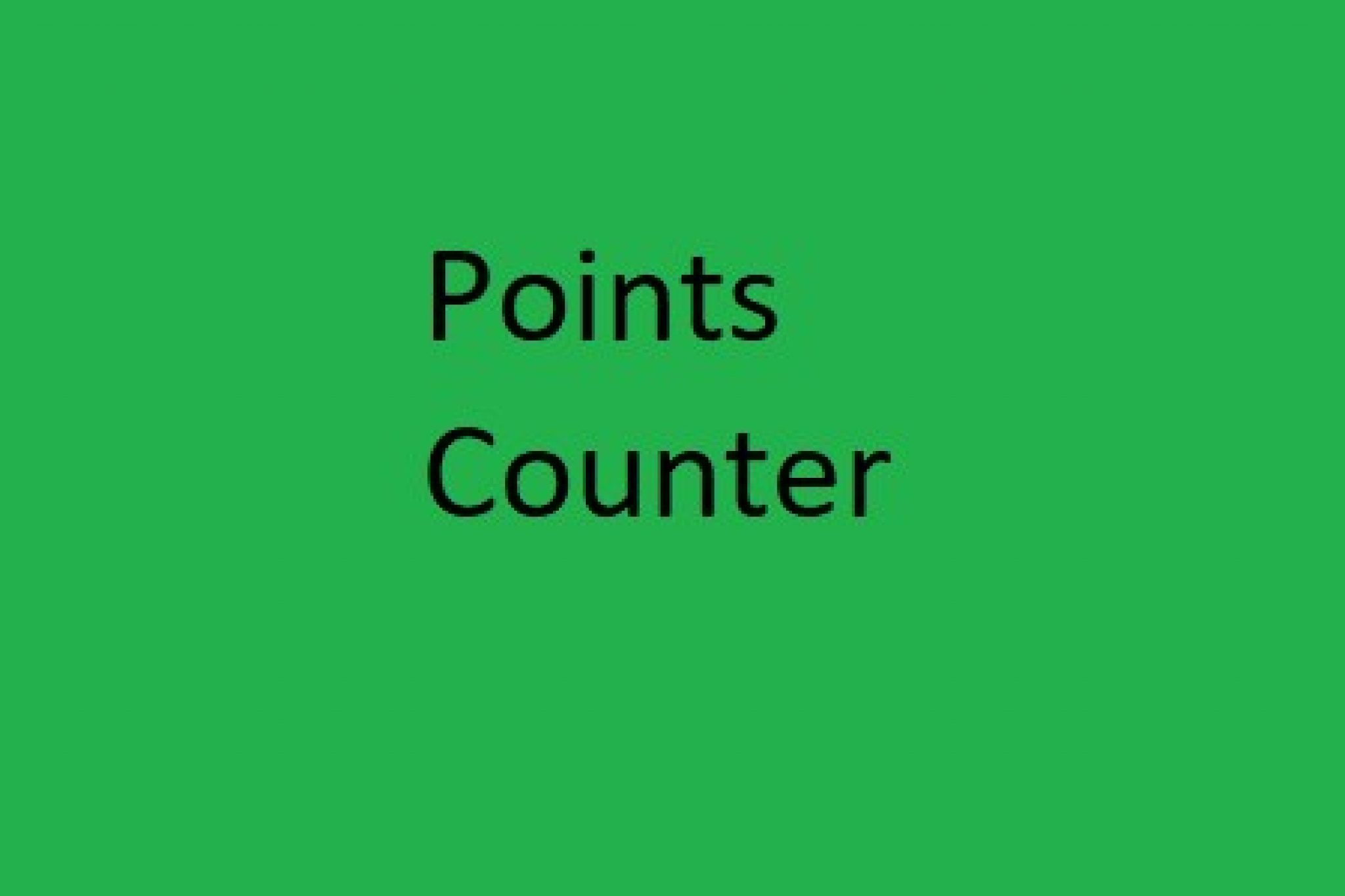 Points Counter - Coffee Break
